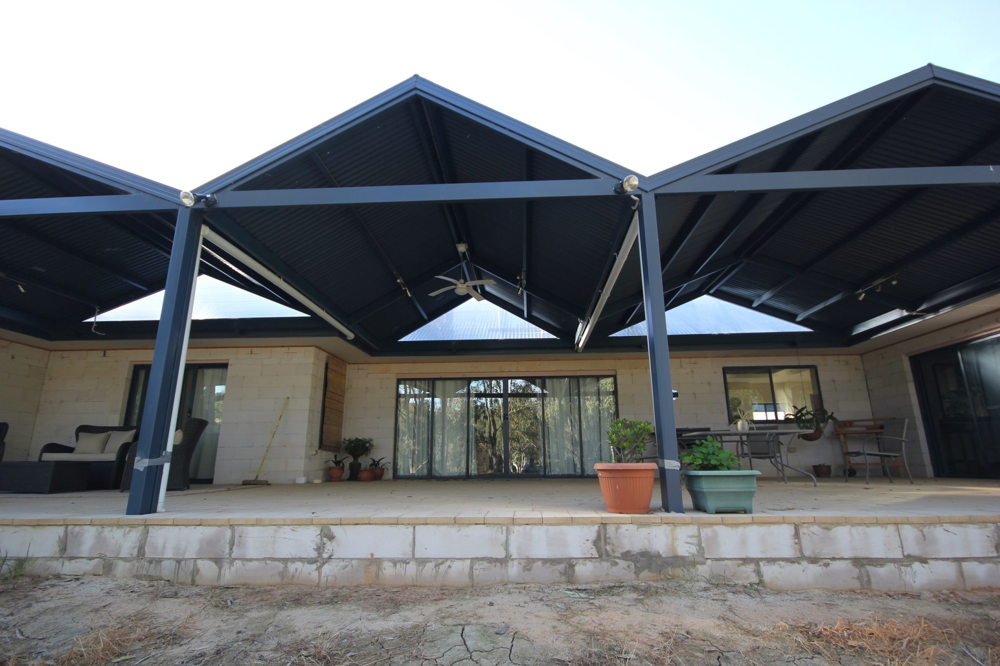 TRIPLE Gable Veranda - All Sheds